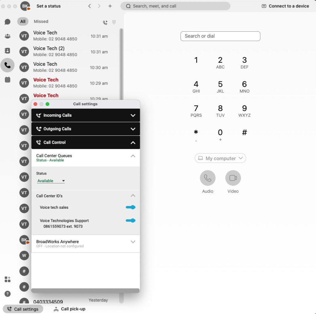 Cisco Webex – Voice Technologies