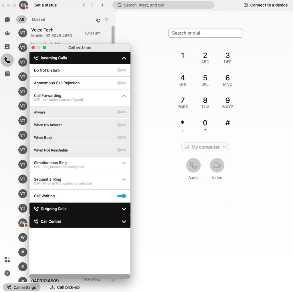 Cisco Webex – Voice Technologies